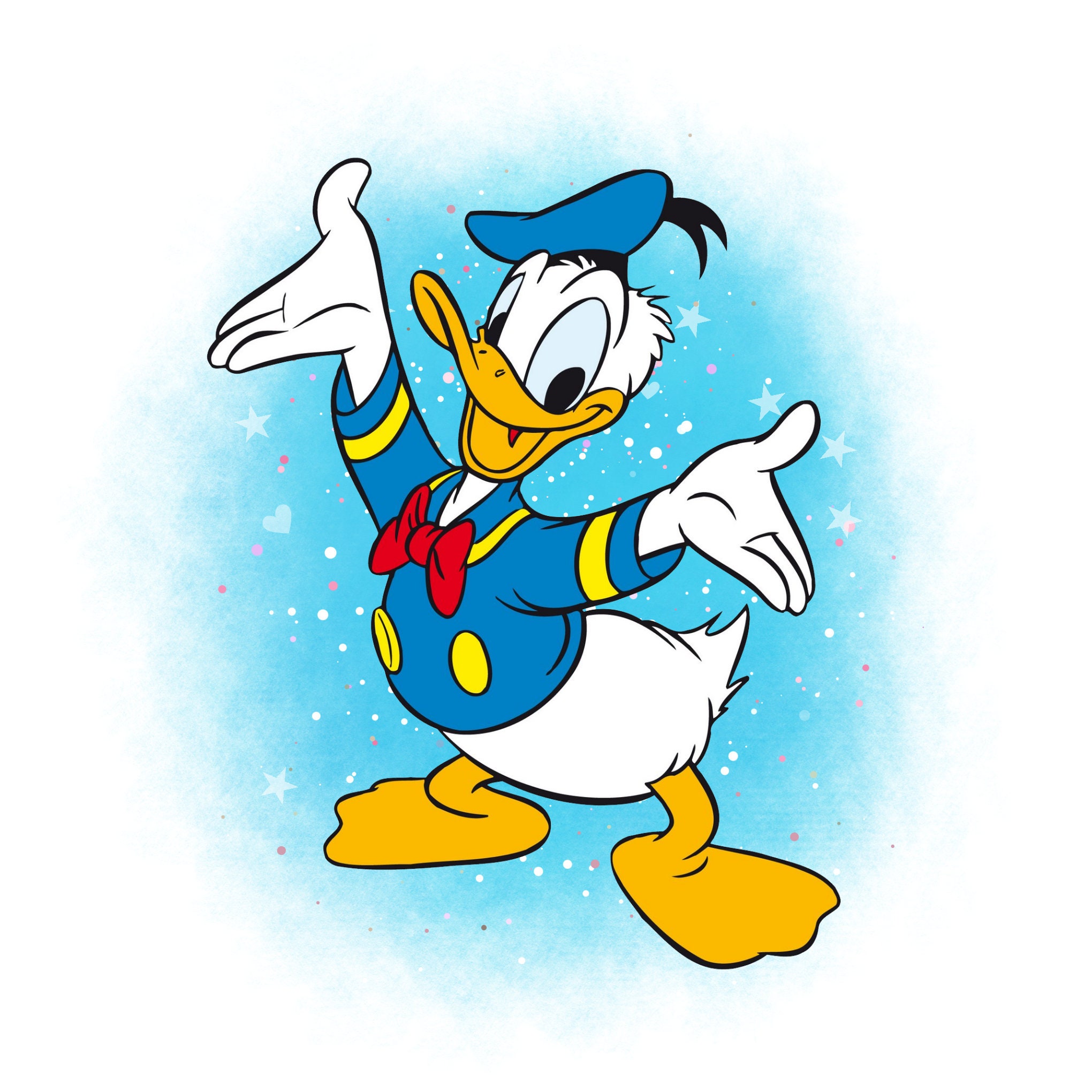 Donald Duck Png Clipart, Donald Duck Watercolor Background, Mickey ...