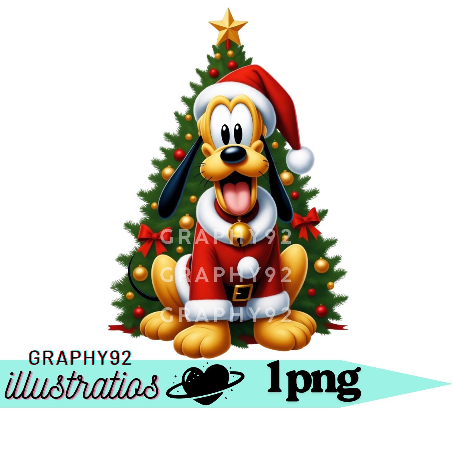Pluto Christmas Design, Pluto Png Clipart, Mickey Mouse Friends, Pluto ...