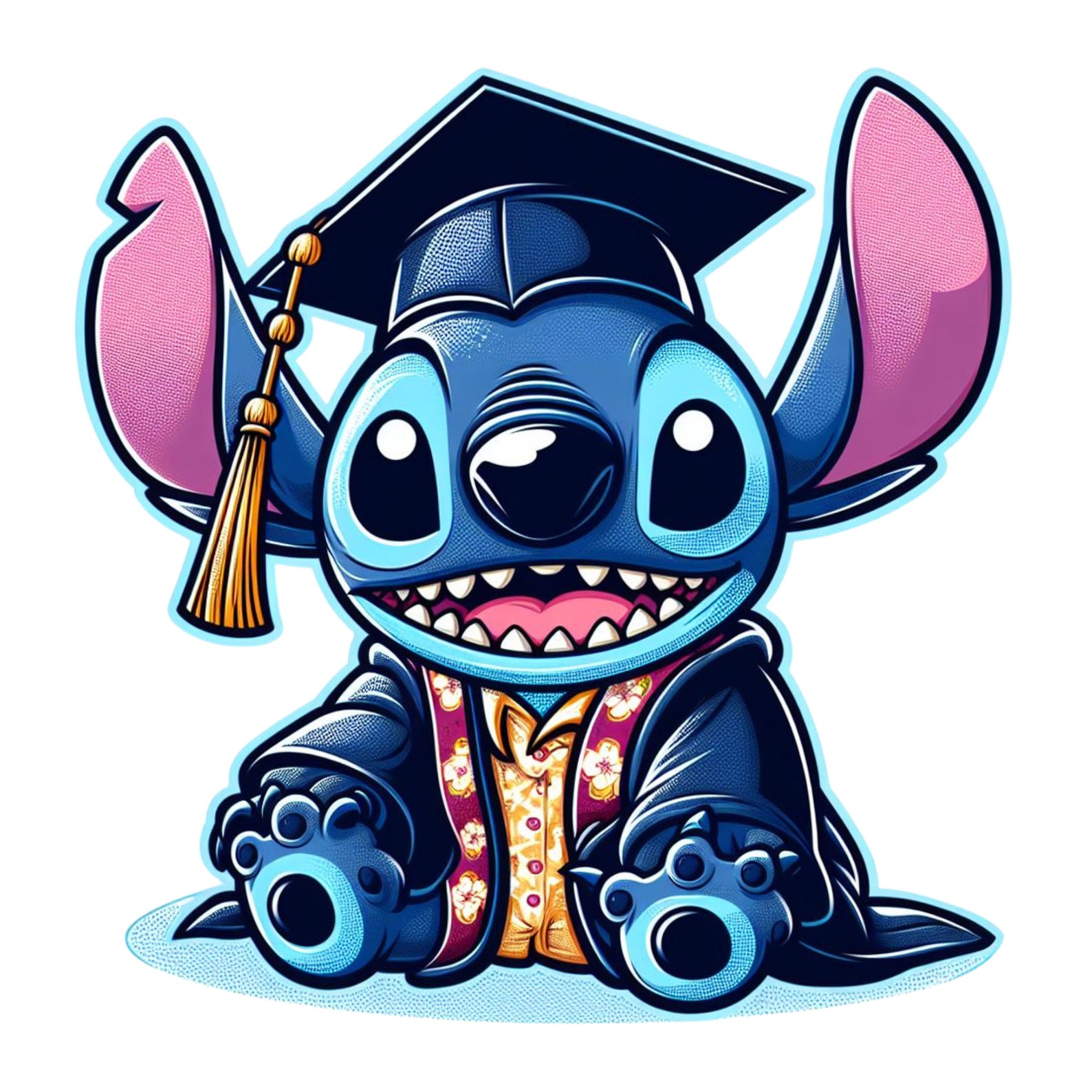 Cute Stitch Png Clipart, Stitch Graduation Design, School Graduation ...