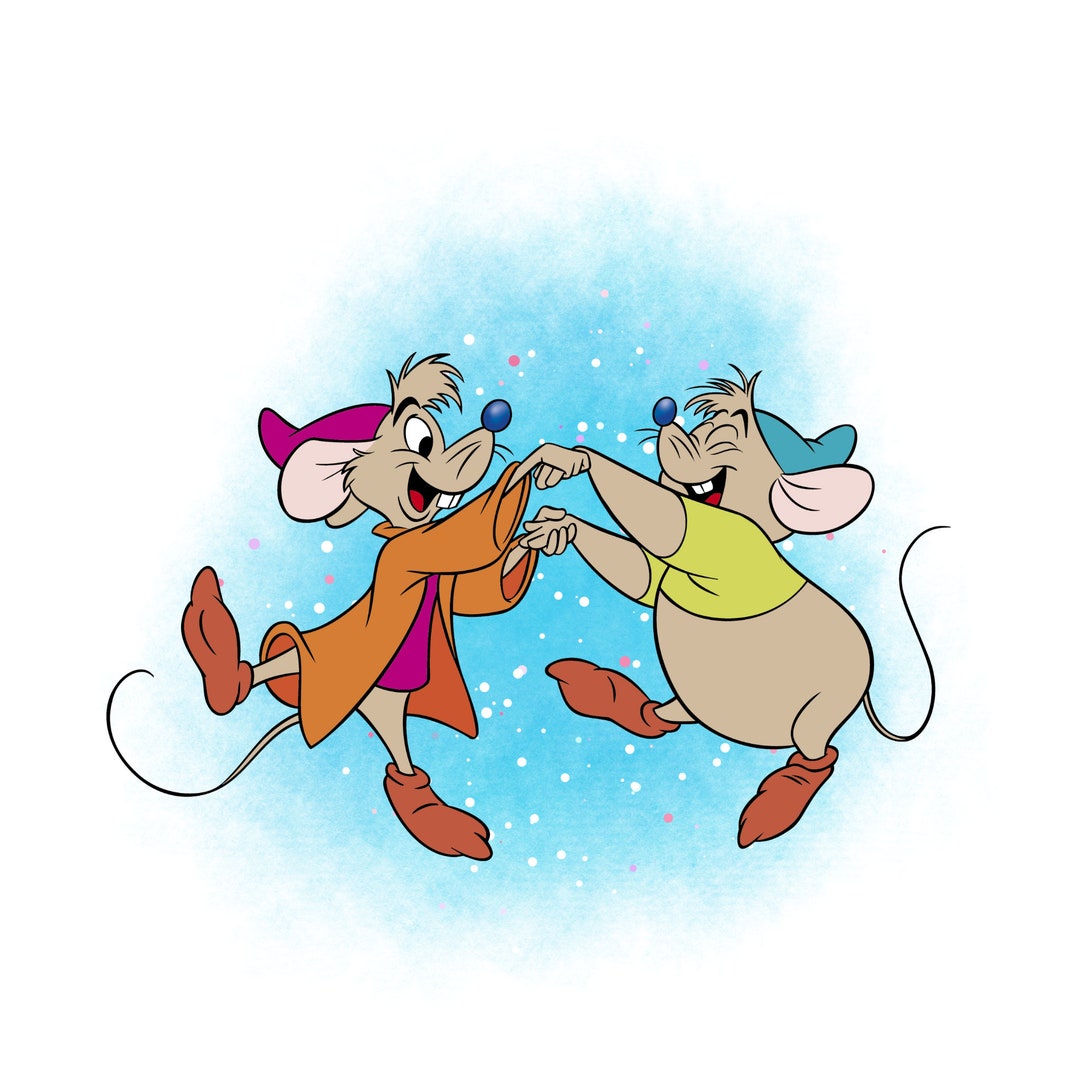 Cinderella Jaq And Gus Watercolour Background Jaq And Gus Png Clipart Cinderella Characters
