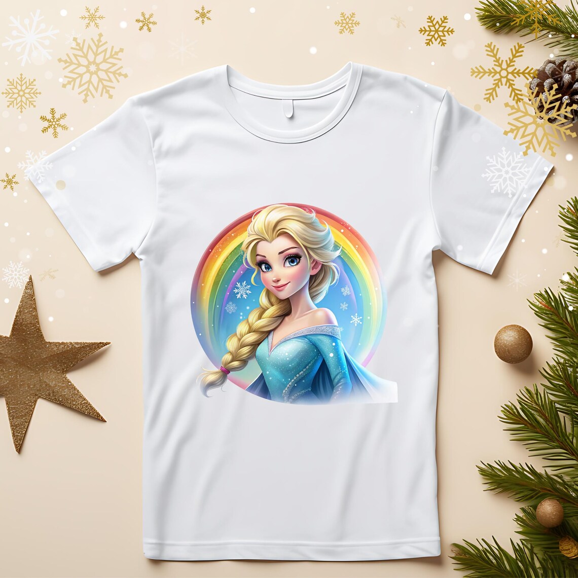 Frozen Elsa Png Clipart, Princess Elsa Rainbow Design, Elsa Png, Frozen ...