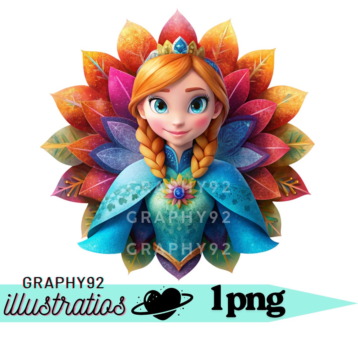 Princess Anna Png Clipart, Frozen Anna Flower Png, Frozen Png, Frozen ...