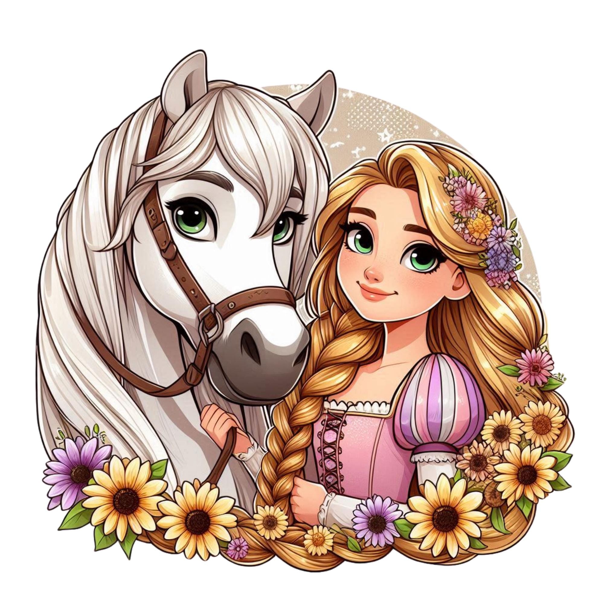 Rapunzel and Maximus Png Clipart, Tangled Characters, Rapunzel and ...