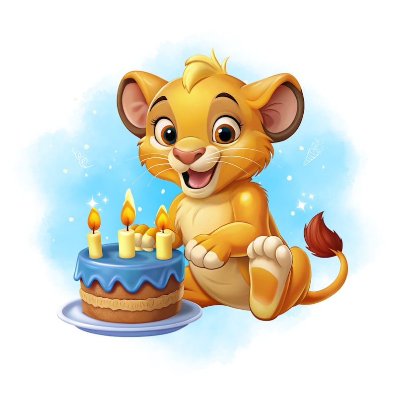 The Lion King Simba Png Clipart, Cute Simba Birthday Design, Simba Png ...