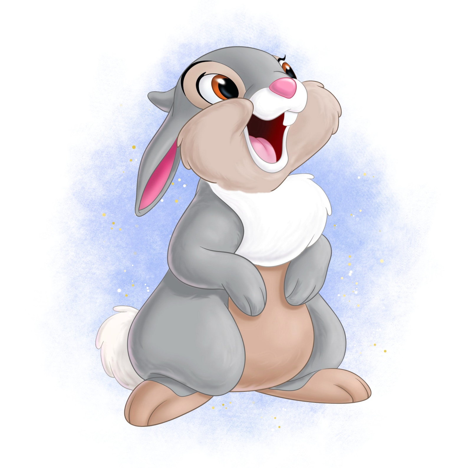 Bambi Thumper Rabbit Watercolour Background, Thumper Png Clipart, Bambi ...