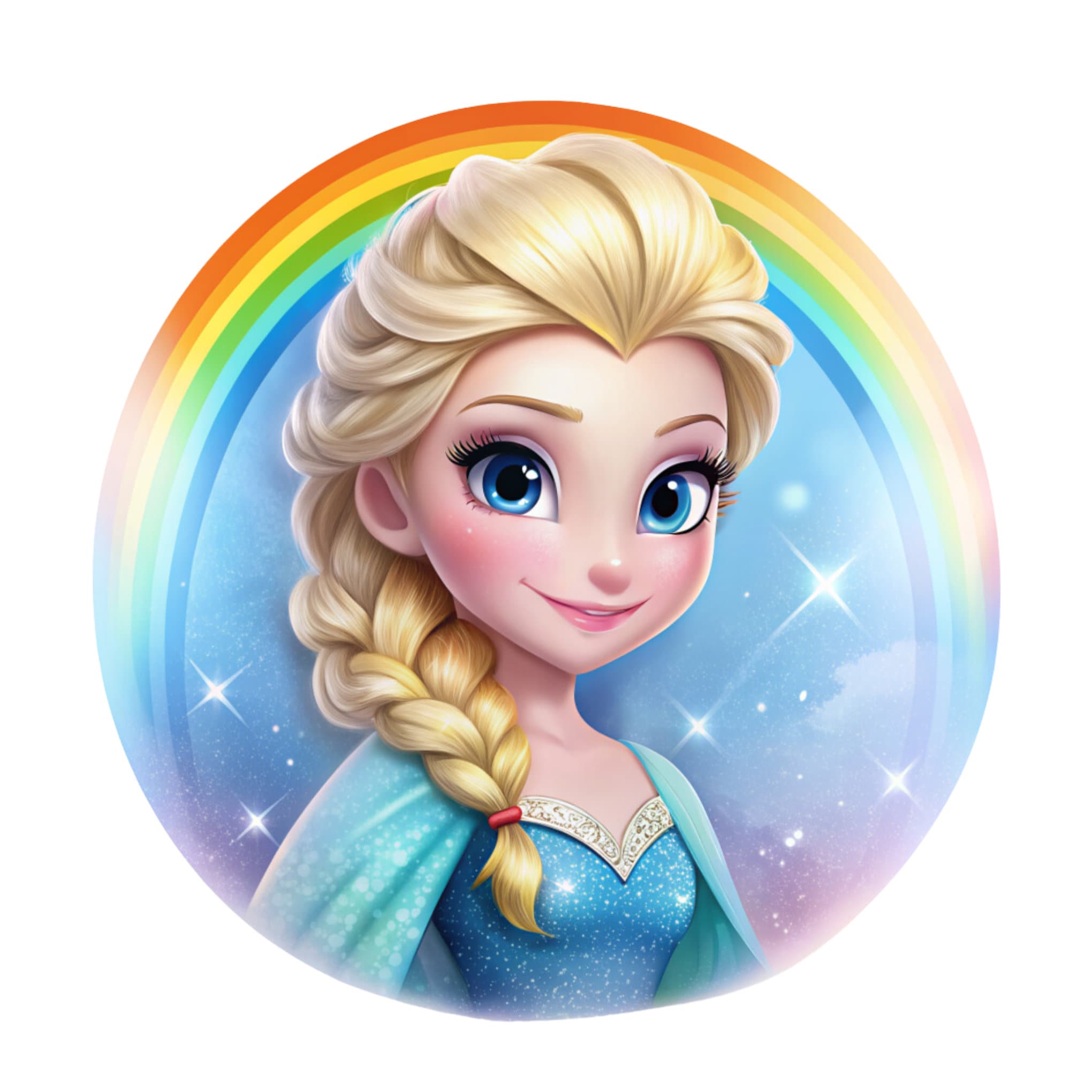 Princess Elsa Png Clipart, Elsa Rainbow Design, Frozen Princess ...