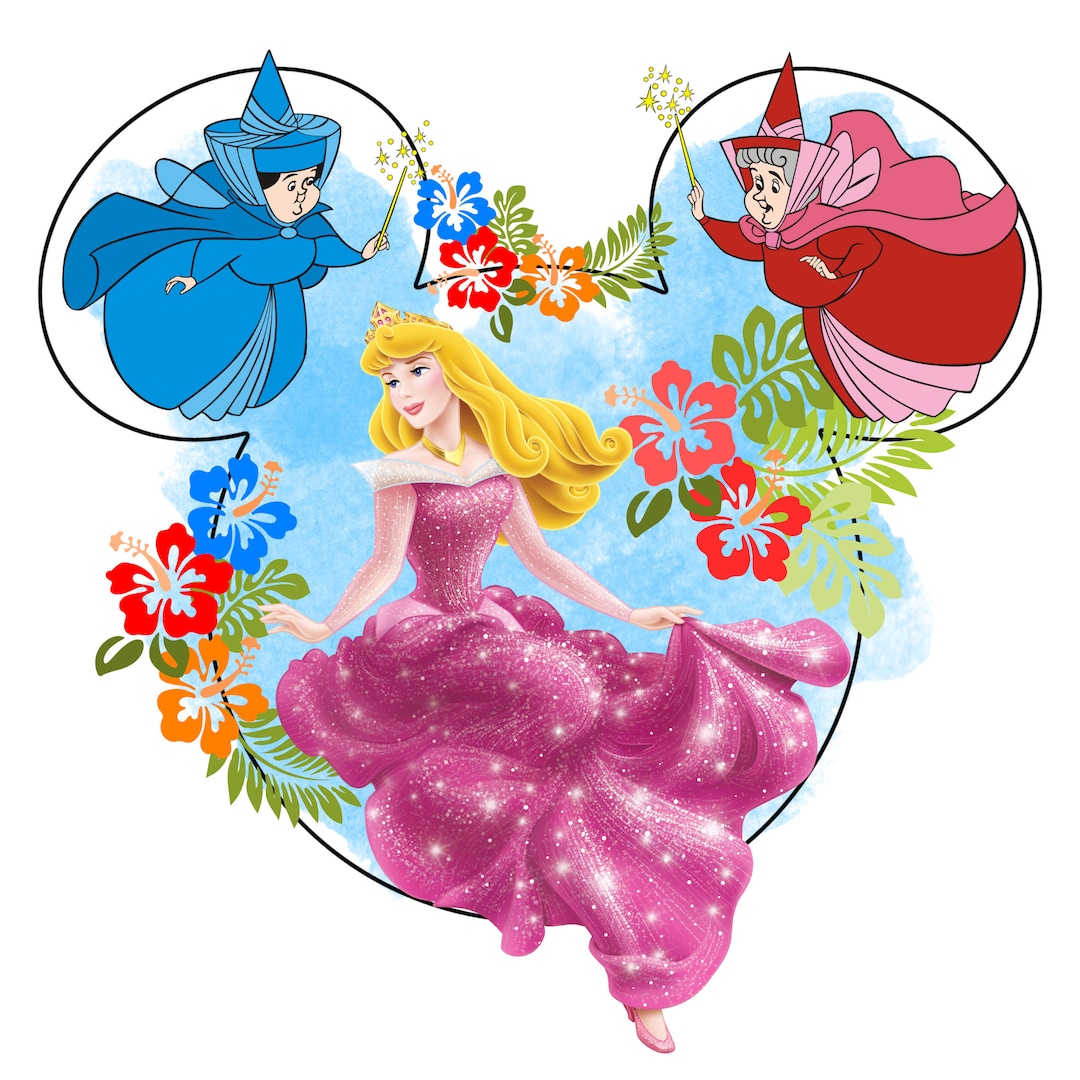Sleeping Beauty Watercolor Design, Princess Aurora Png Clipart ...