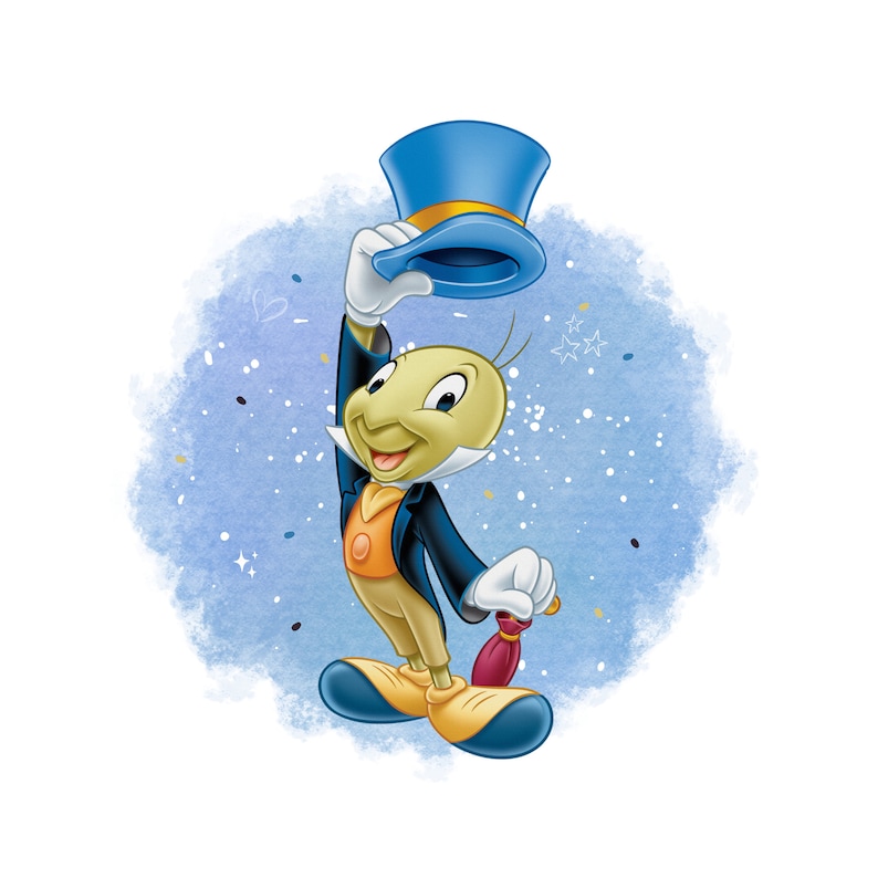Jiminy Cricket Watercolor Background, Jiminy Cricket Png Clipart, Pinocchio Png, Instant ...