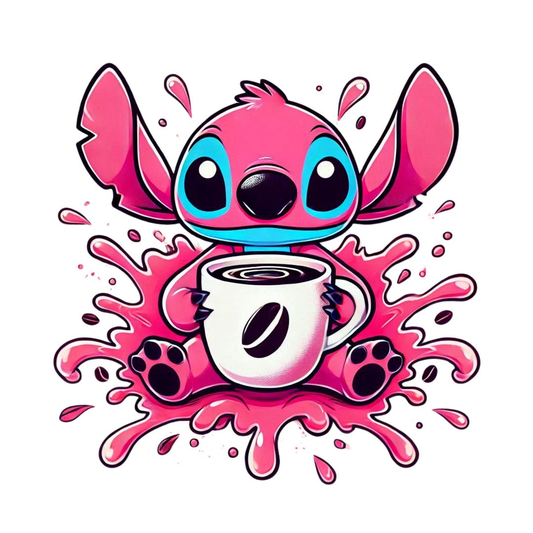 Stitch Angel Png Clipart, Stitch Angel Coffee Design, Angel Png, Lilo ...