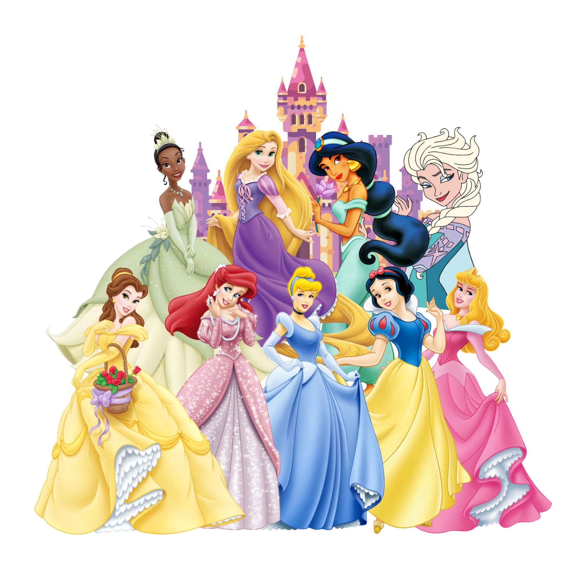 Princesses Png Clipart, Princess Castle Design, All Princesses, Snow ...