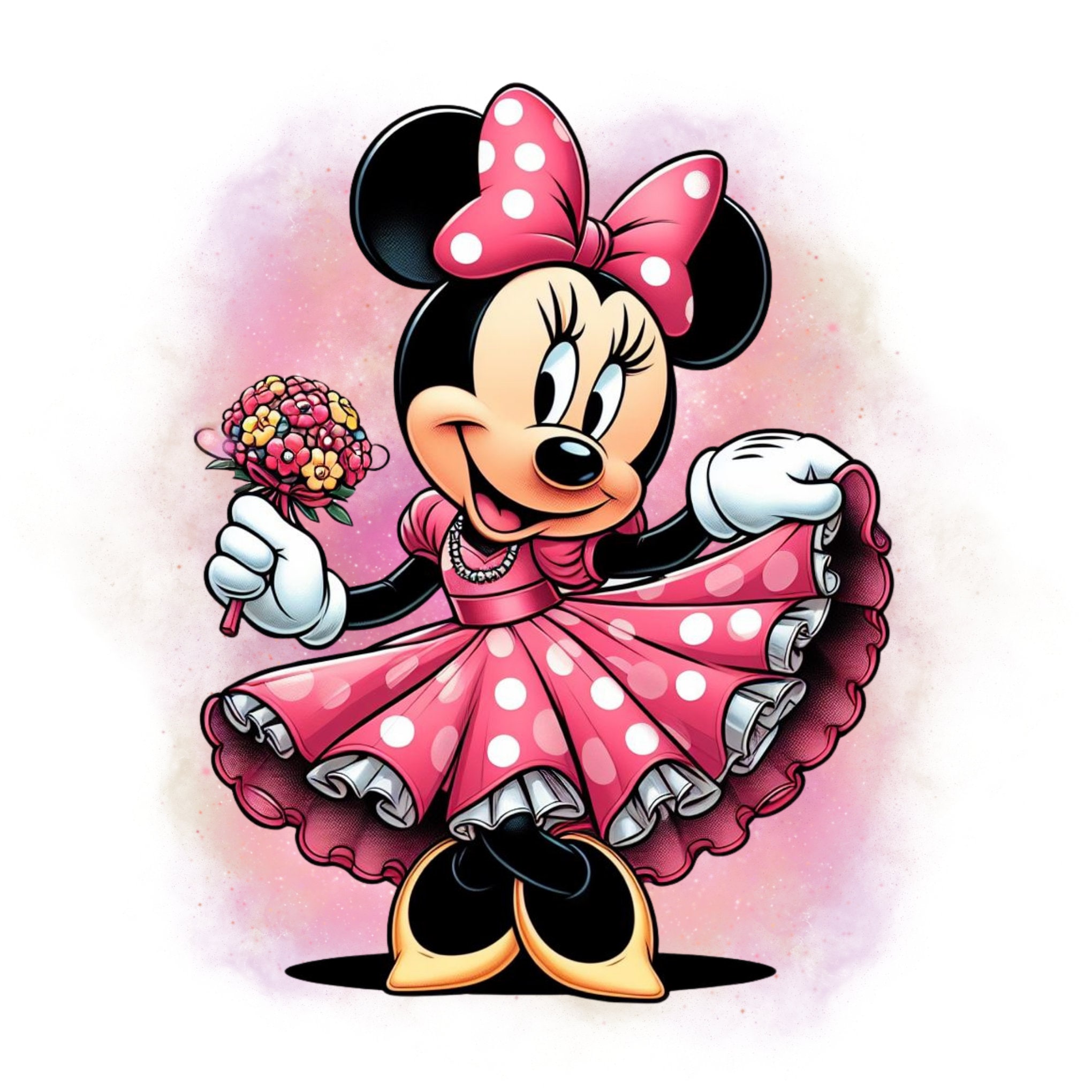 Minnie Mouse Prom Design, Cute Minnie Mouse Png Clipart, Minnie Mouse ...