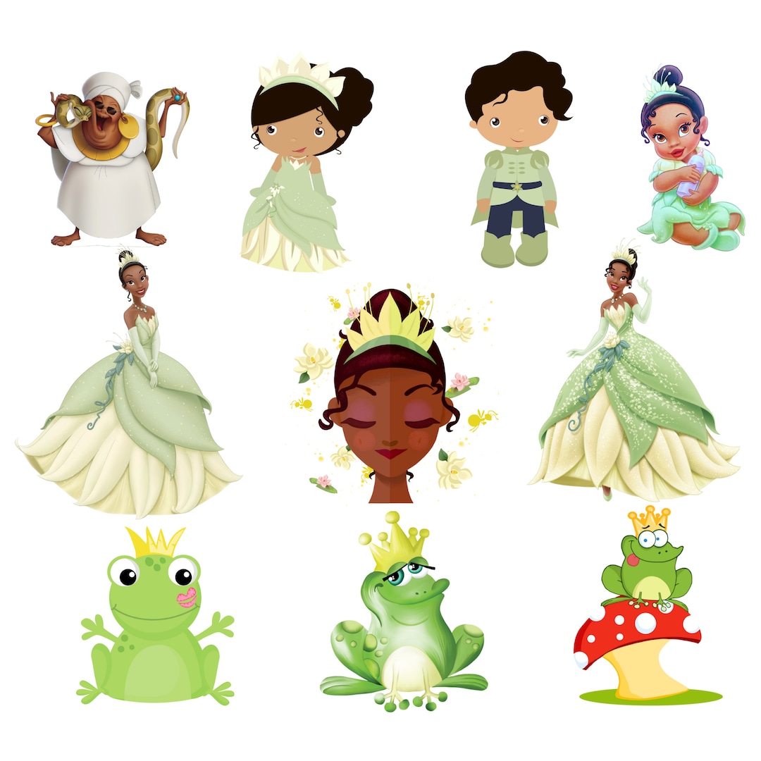 The Princess and the Frog Png Bundle, Princess Tiana Png, the Frog Png ...