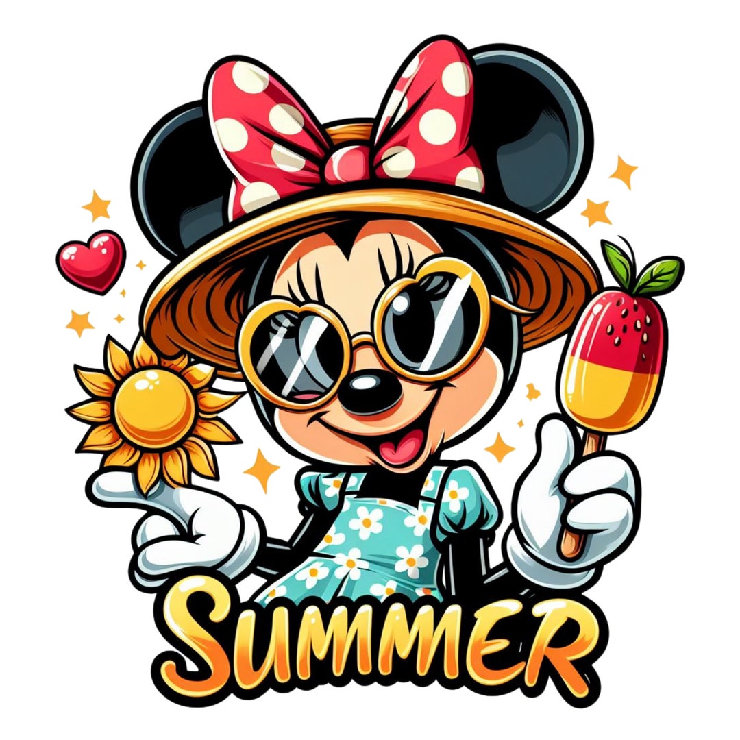 Minnie Mouse Png Clipart, Minnie Mouse Summer Design, Minnie Mouse ...