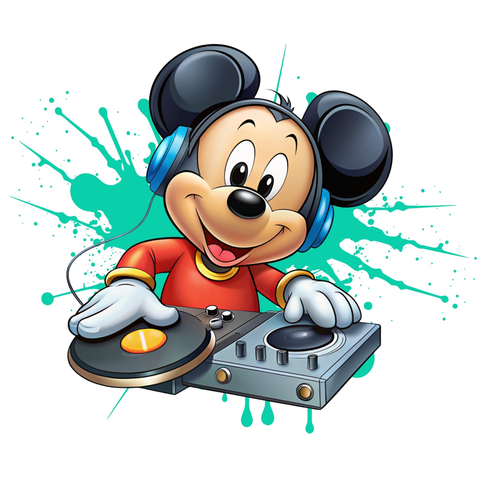 Mickey Mouse Dj Png Clipart, Dj Mickey Mouse, Mickey Mouse Music ...