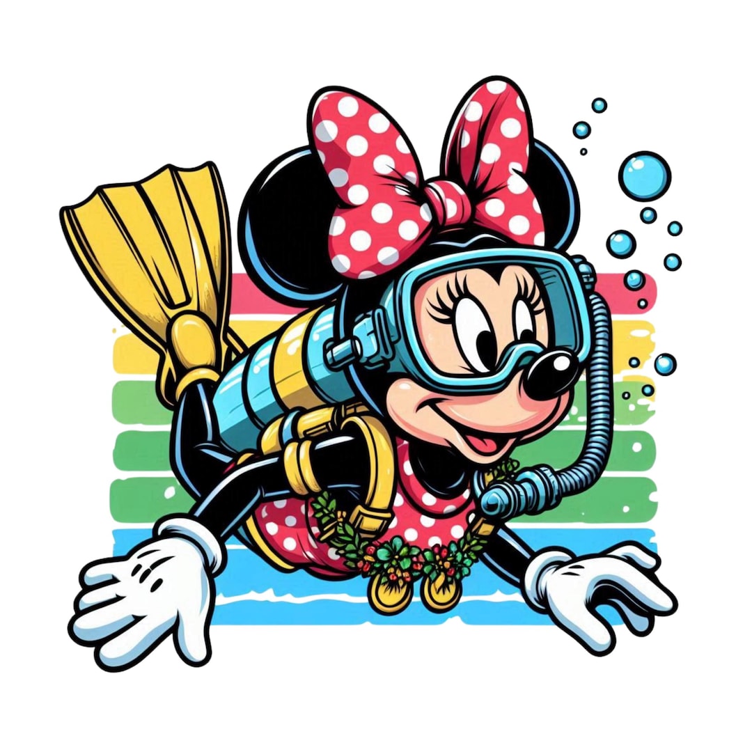 Minnie Mouse Png Clipart, Minnie Mouse Mermaid, Minnie Mouse Diver ...