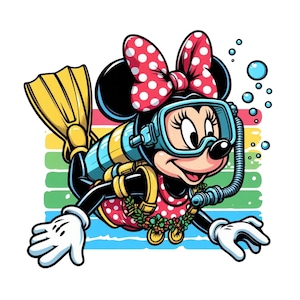 Minnie Mouse Png Clipart, Minnie Mouse Mermaid, Minnie Mouse Diver ...