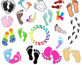 Clipart Piedi Colorati