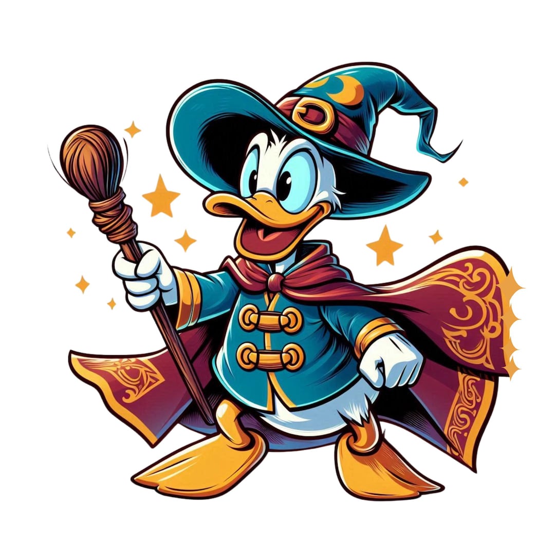 Donald Duck Wizard Design, Donald Duck Png Clipart, Mickey Mouse ...
