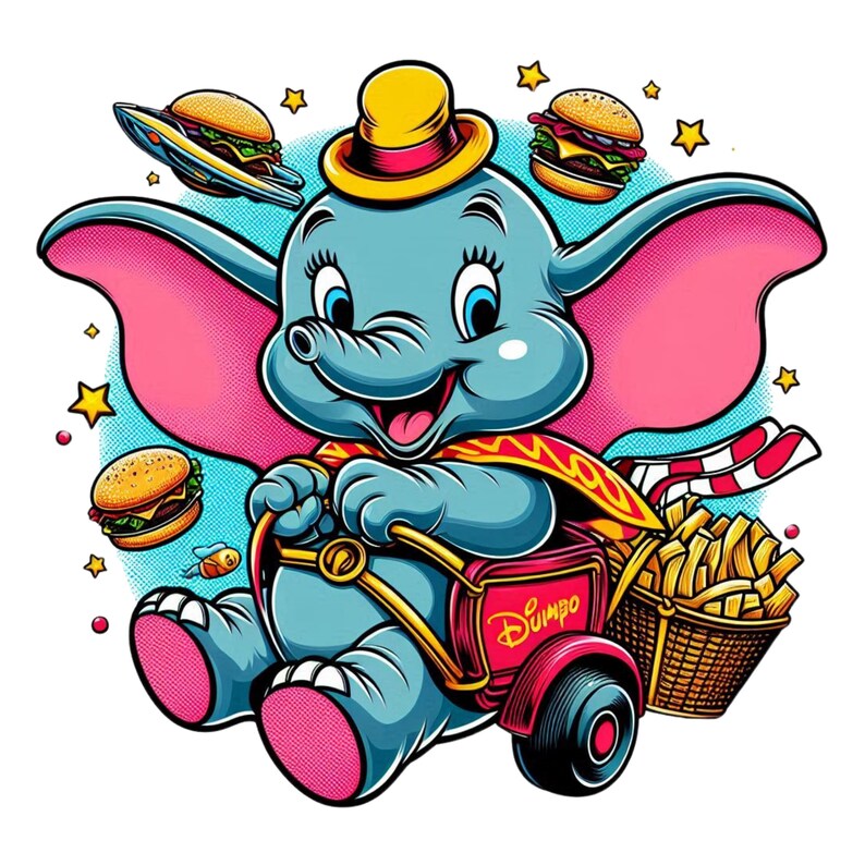 Dumbo Png Clipart, Dumbo Food Design, Dumbo Shirt Design, Cute Elephant ...