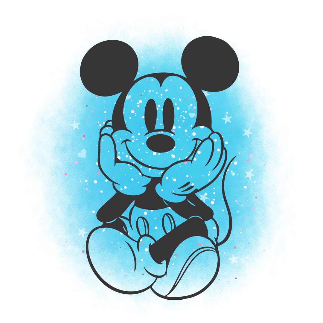 Mickey Mouse Watercolour Background, Mickey Mouse Png Clipart, Mickey ...