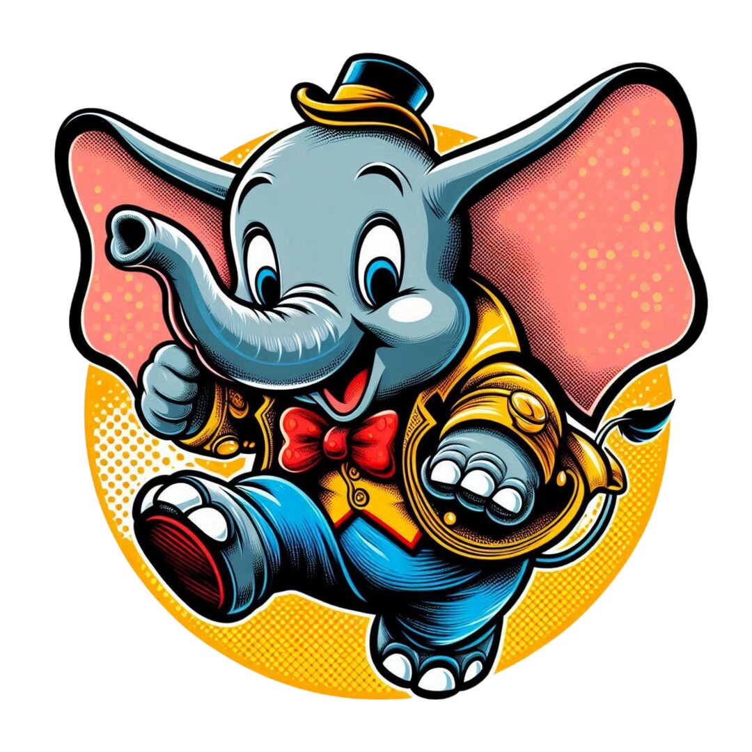 Cute Dumbo Png Clipart, Dumbo Design, Cute Elephant Dumbo Png, Instant ...