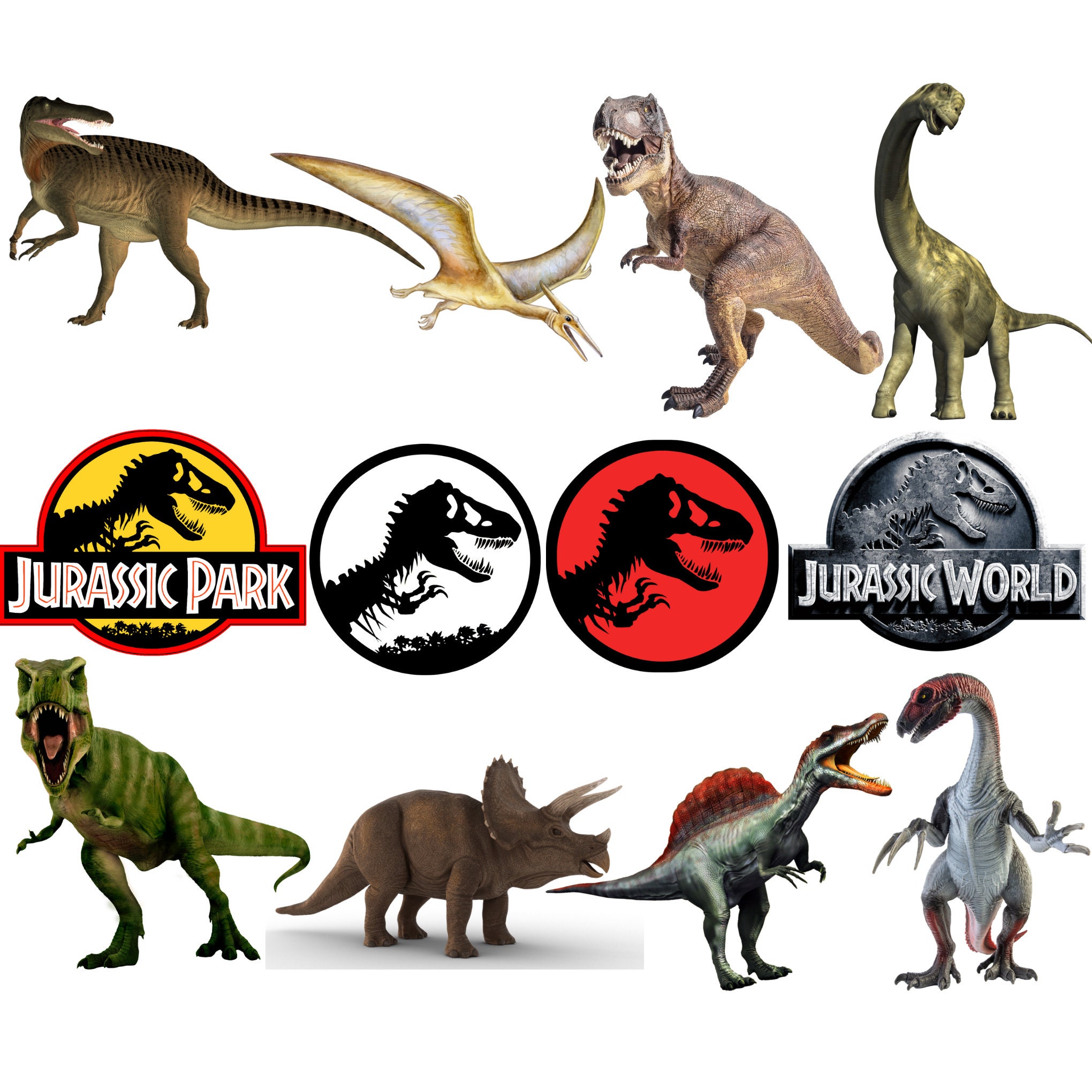 Jurassic Park Png Bundle, Jurassic Dinsaour Png Bundle, Dinasour Png ...