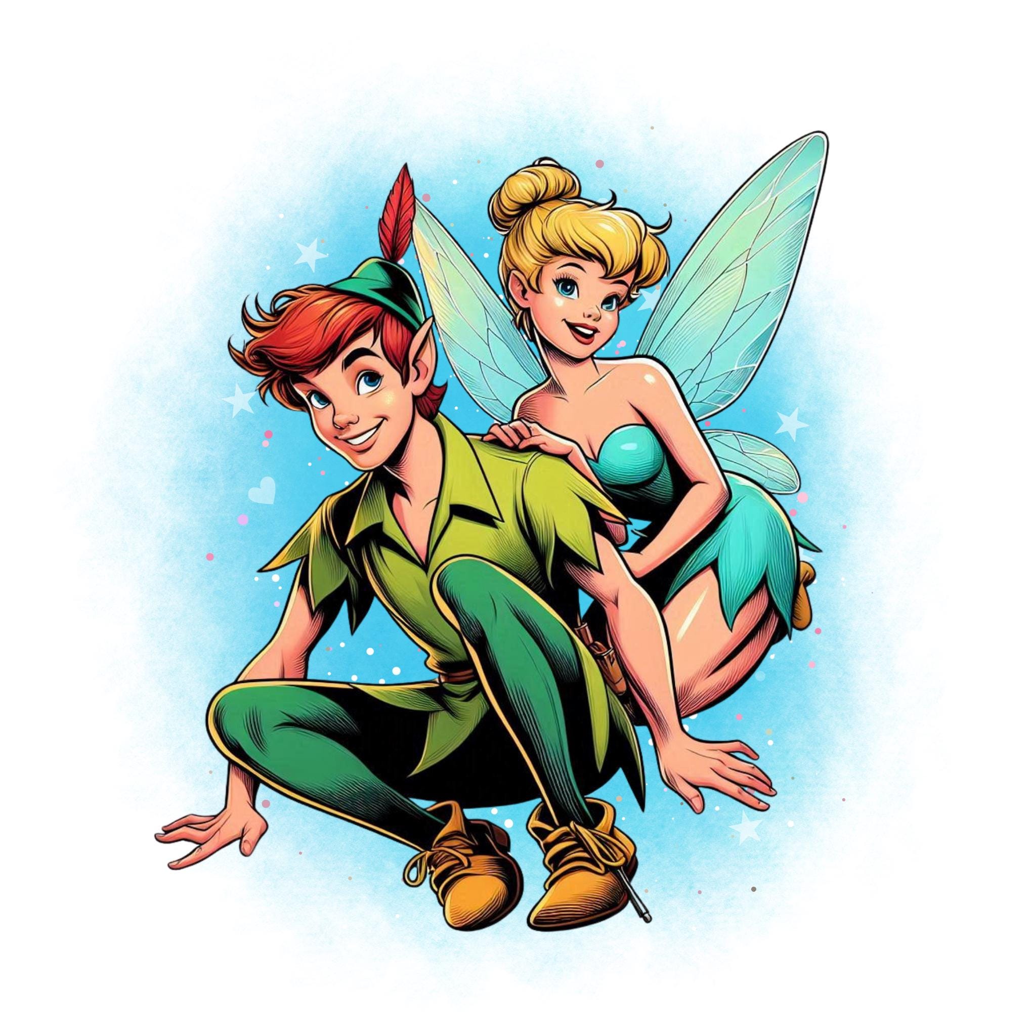 Tinkerbell and Peter Pan Png Clipart, Peter Pan Png, Fairy Tinkerbell ...