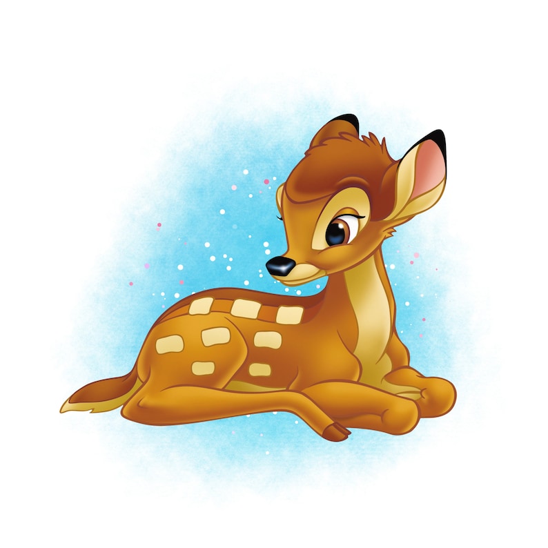 Bambi Watercolor Background, Bambi Png Clipart, Bambi Design, Instant Download - Etsy