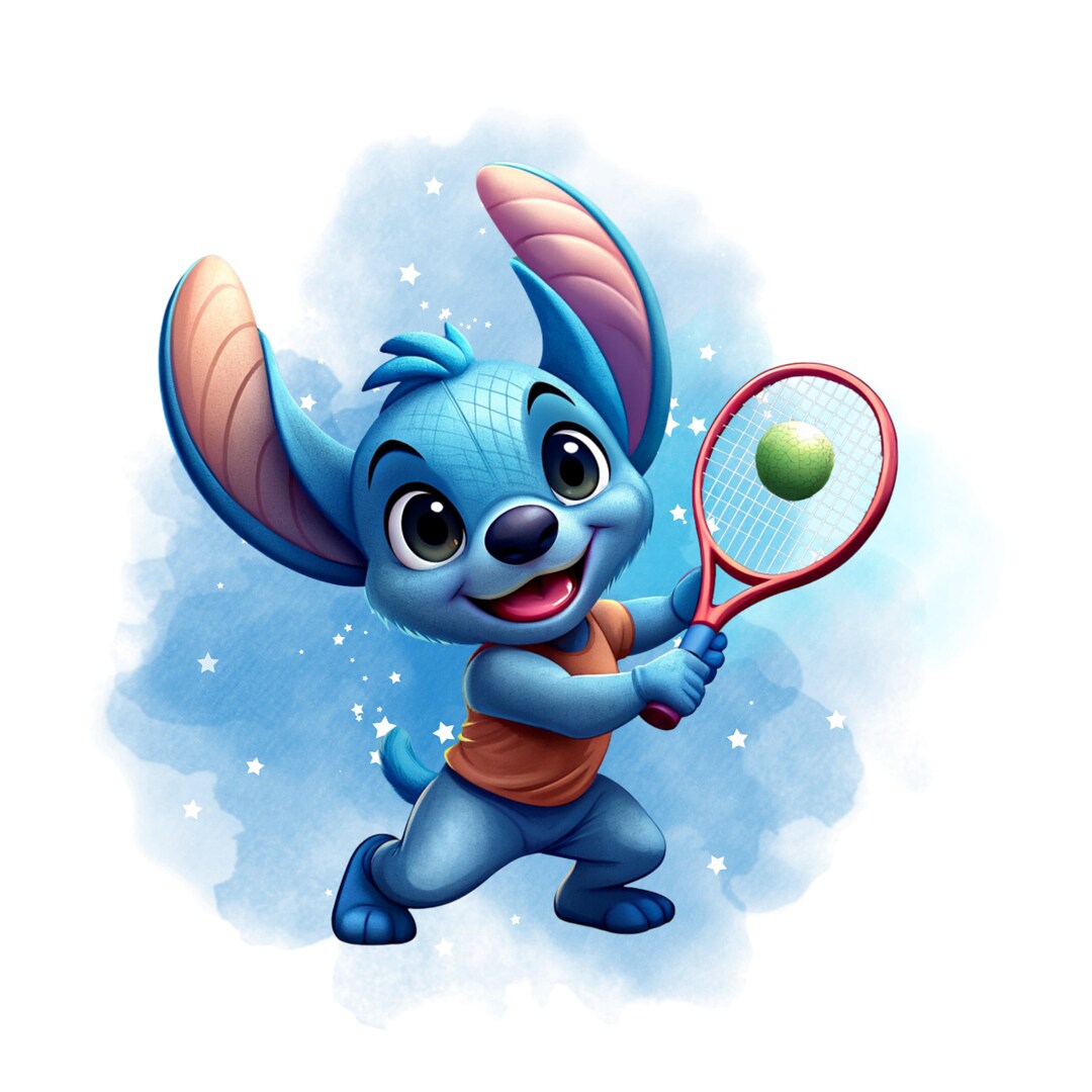 Stitch Playing Tennis, Cute Stitch Png Clipart, Lilo and Stitch Png ...