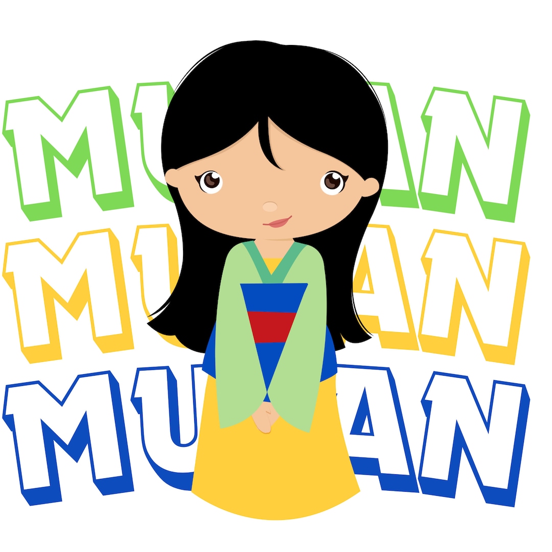 Mulan Name Design, Mulan Png Clipart, Princess Mulan Png, Instant ...
