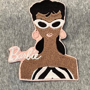 Large Barbie Embroidered Iron on Patch - Etsy