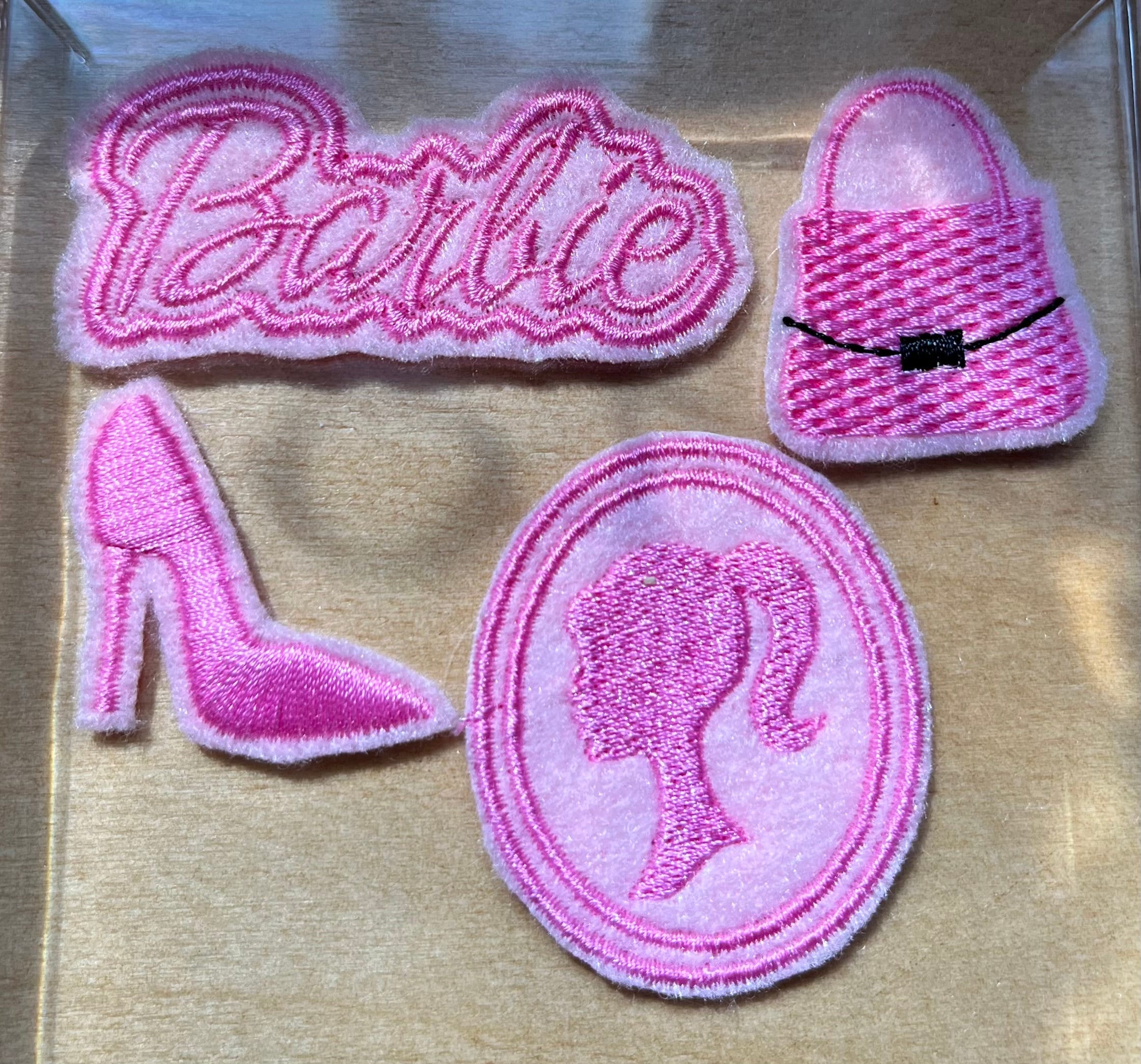 Embroidered Barbie Inspired Iron on Patches - Etsy