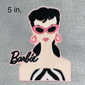 Large Barbie Embroidered Iron on Patch - Etsy