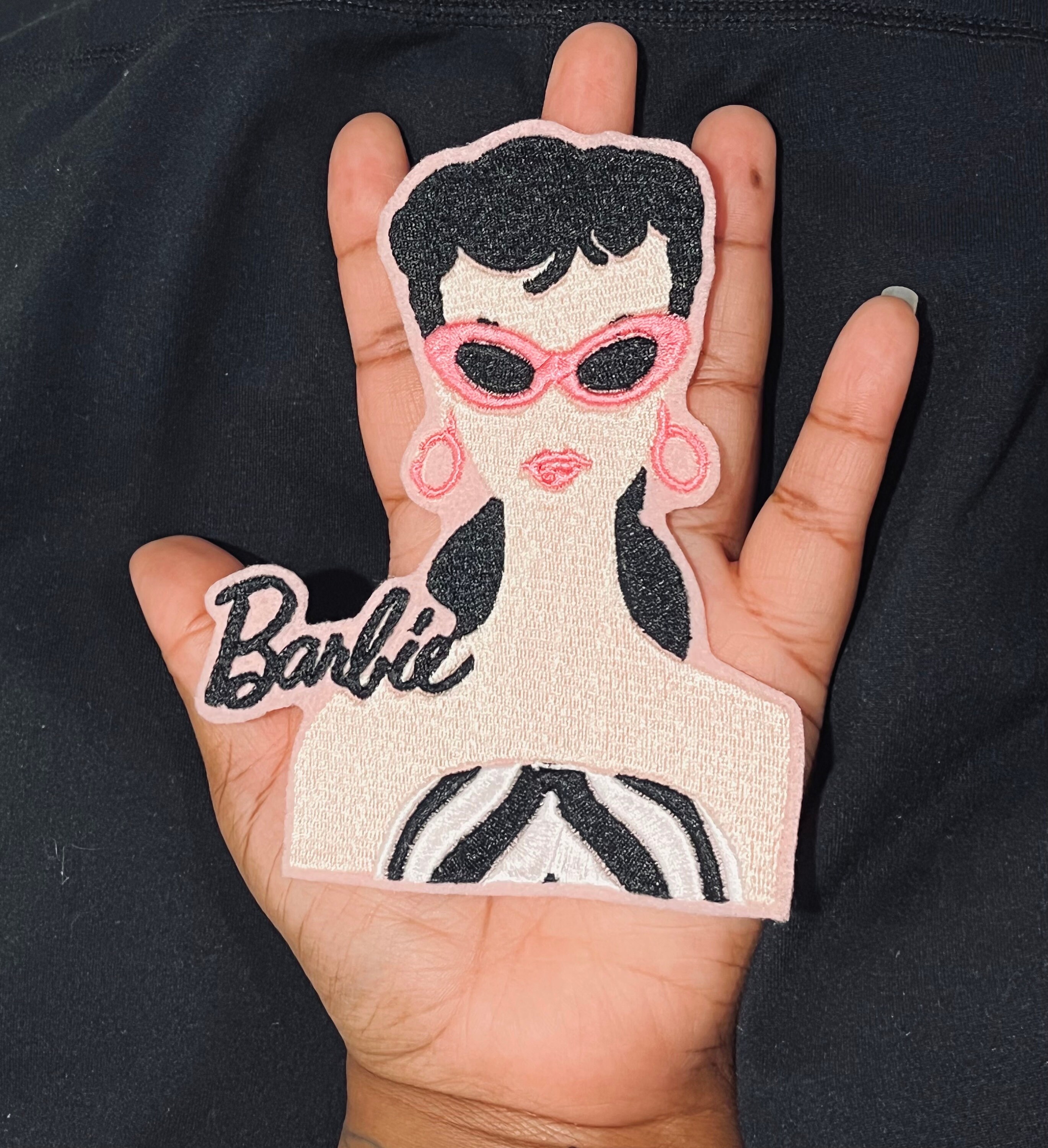 Large Barbie Embroidered Iron on Patch - Etsy