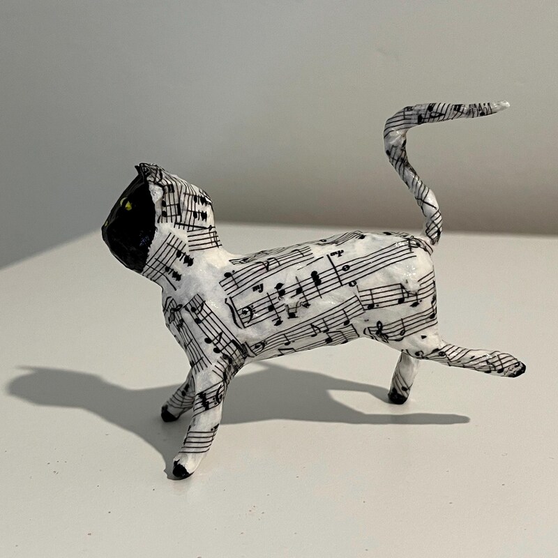 Paper Mache Cat - Etsy Australia