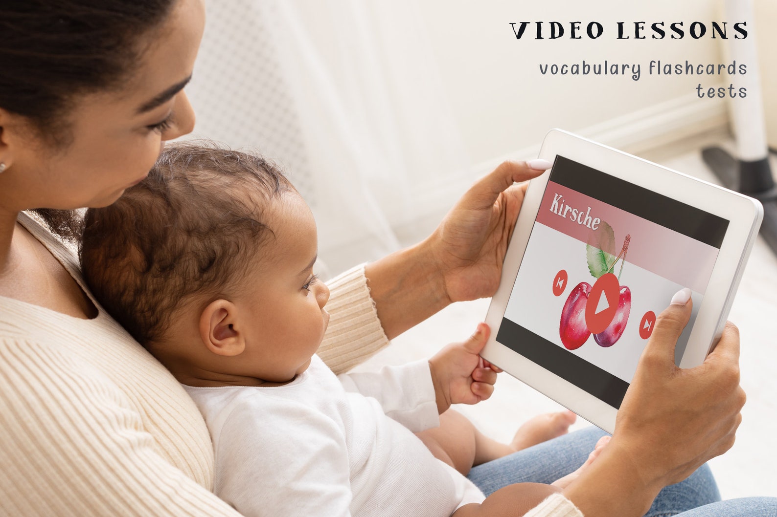 Früchte Flashcards Deutsch | German Fruit Cards for Kids | Aquarell ...