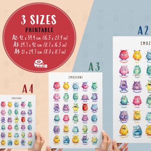 Emotions for Kids Poster Download PDF, Preschool Fun Monsters Feelings ...
