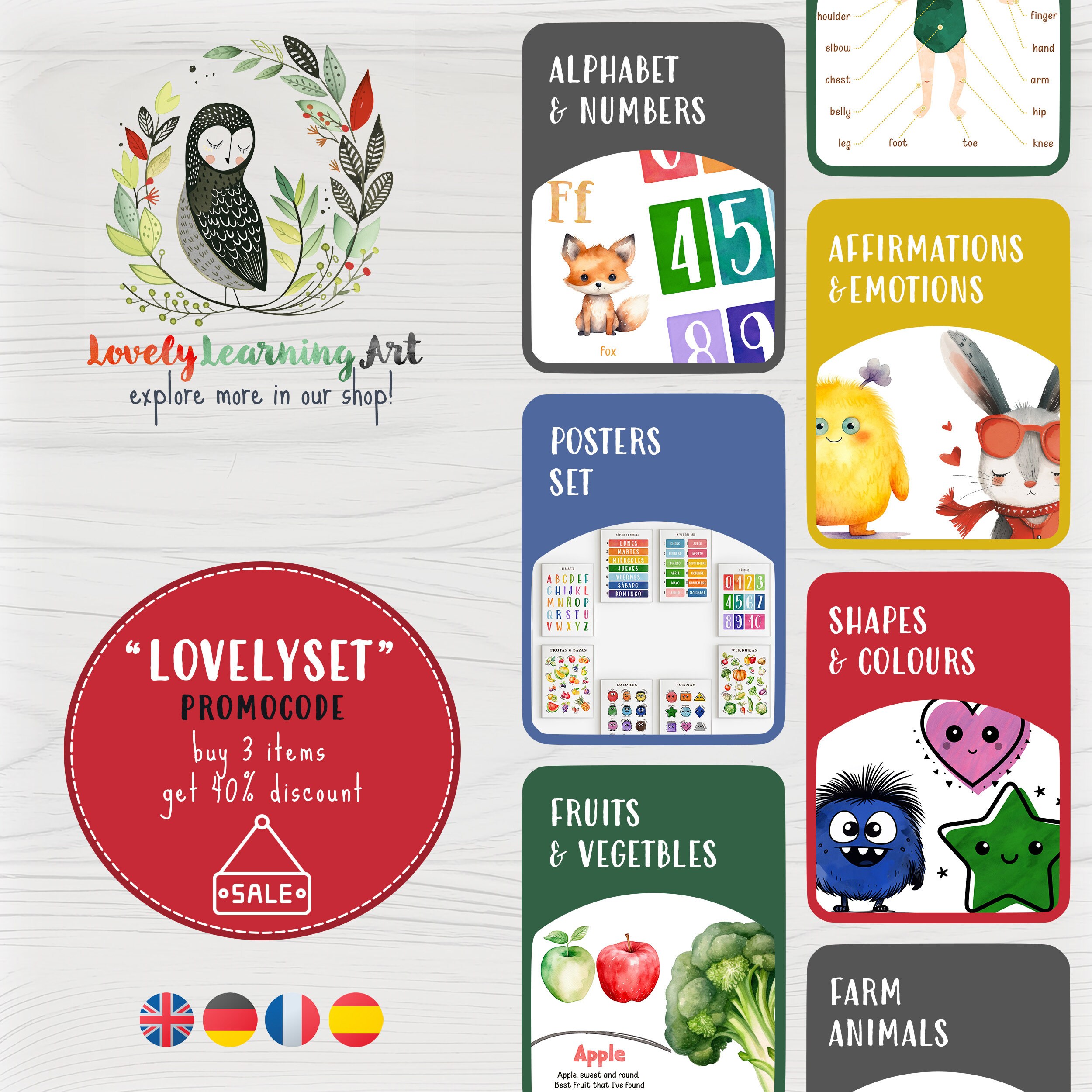 Tarjetas Frutas Español - Flashcards Berries - Material Montessori ...