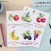 Früchte Flashcards Deutsch | German Fruit Cards for Kids | Aquarell ...