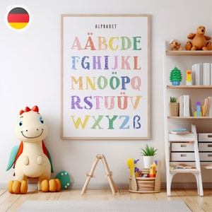German Alphabet Poster for Kids Printable - Etsy Australia