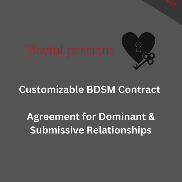 Submissive Contract - Etsy