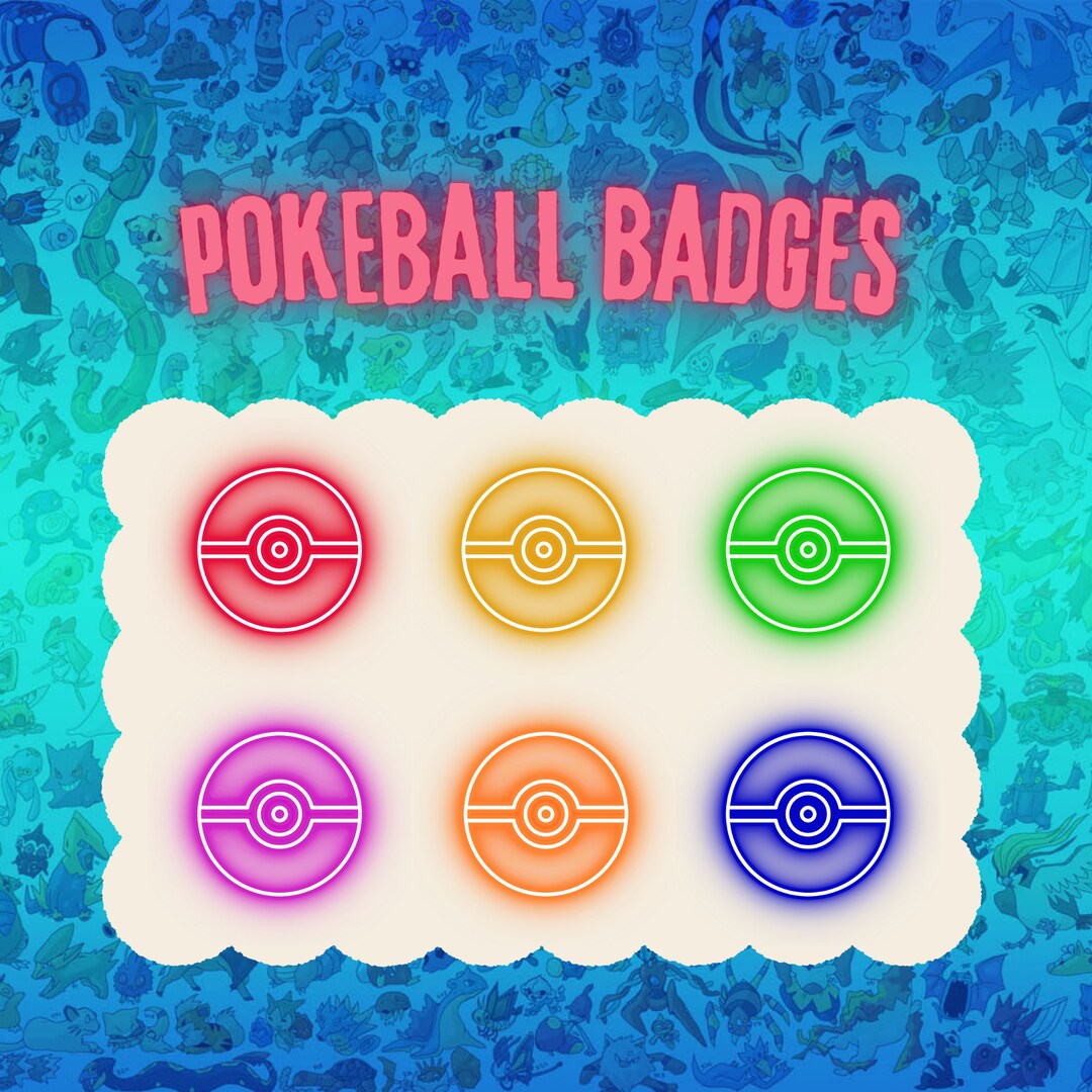 Pokeball Badges - Etsy
