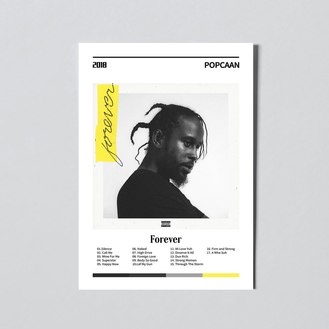 Forever Popcaan Poster / Album Custom Poster / Album Cover / - Etsy