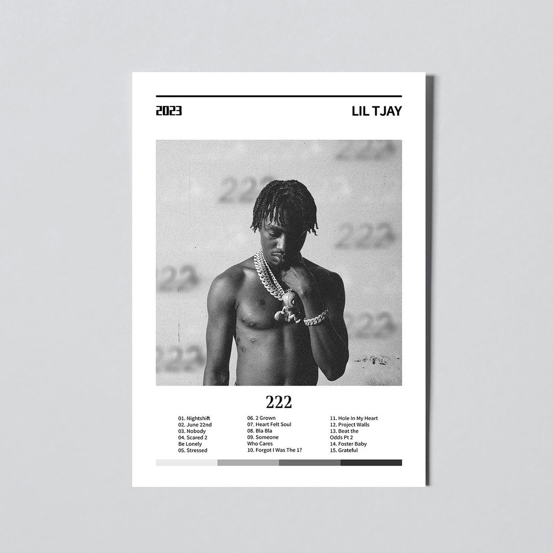 222 Lil Tjay Poster / Album Custom Poster / Album Cover / - Etsy UK