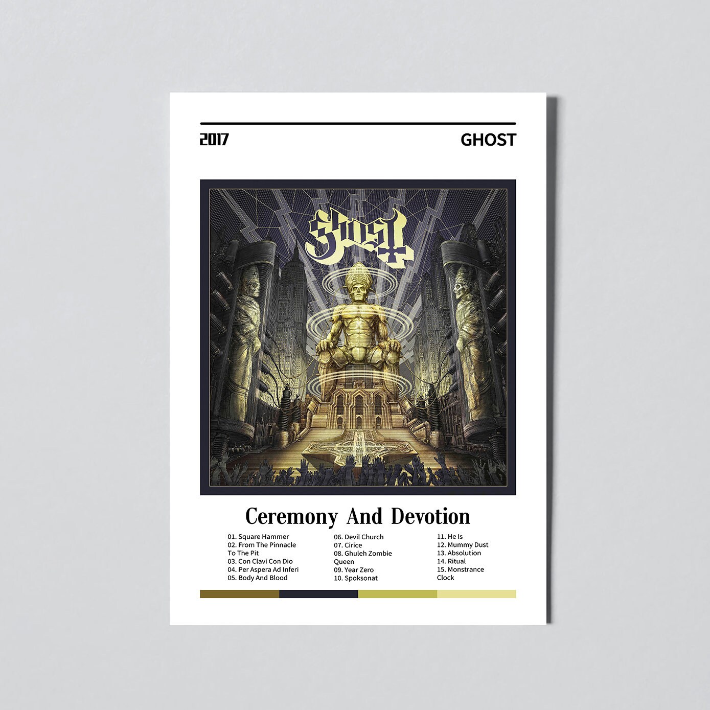 Ceremony and Devotion Ghost Poster / Album Custom Poster / - Etsy Israel