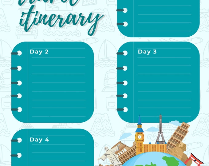 Introducing the Wanderlust Itinerary Travel Kit Unleash Your ...
