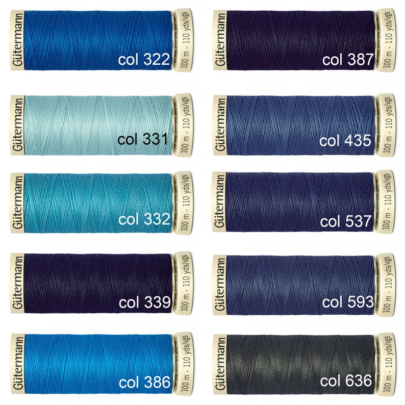 Gutermann Fils Pour Tout Coudre 100 M Polyester - Etsy