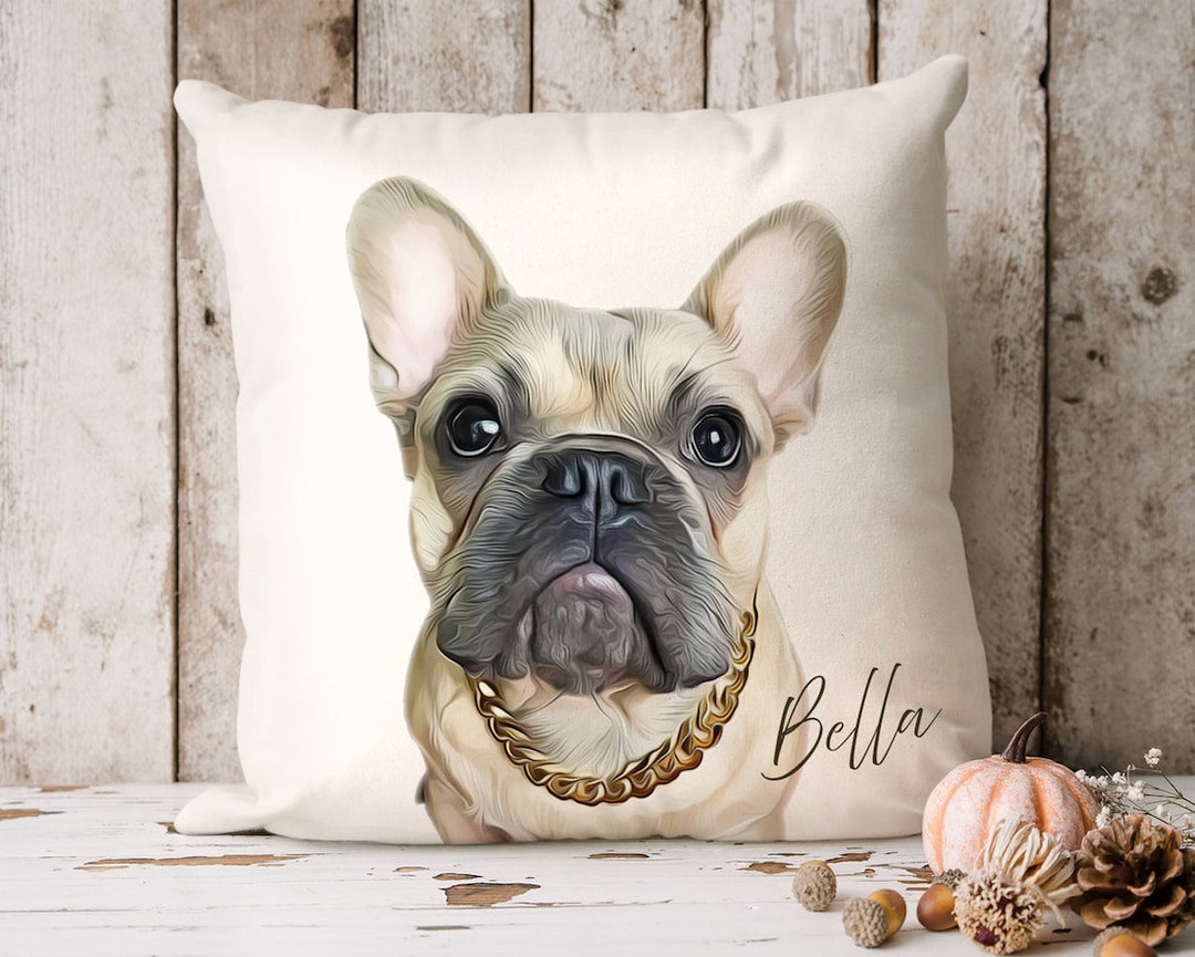 Custom Pet Pillow Using Pet Photo Name Custom Cat Dog Pillow ...
