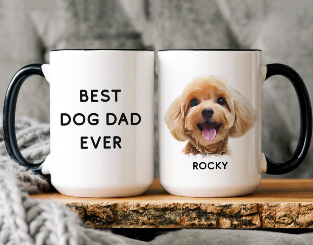 Personalized Pet Portrait Mug, Custom Dog Mug, Custom Dog Portrait Mug ...