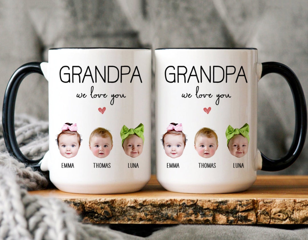 Baby Face Mug First Fathers Day Gift,custom Baby Face Photo Dad Mug ...